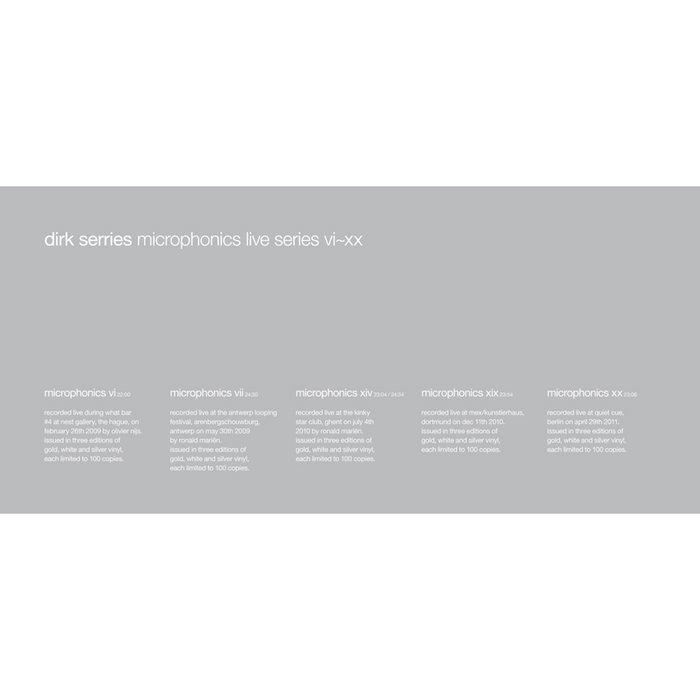 microphonics VI - XX | Dirk Serries' Microphonics