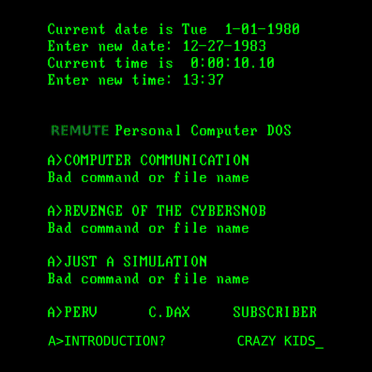 Computer Communication (MiniDisc) | Remute