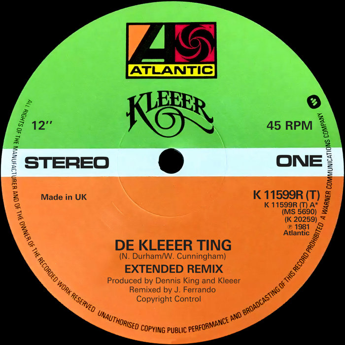 De Kleeer Ting (Extended Remix) | Jose Ferrando