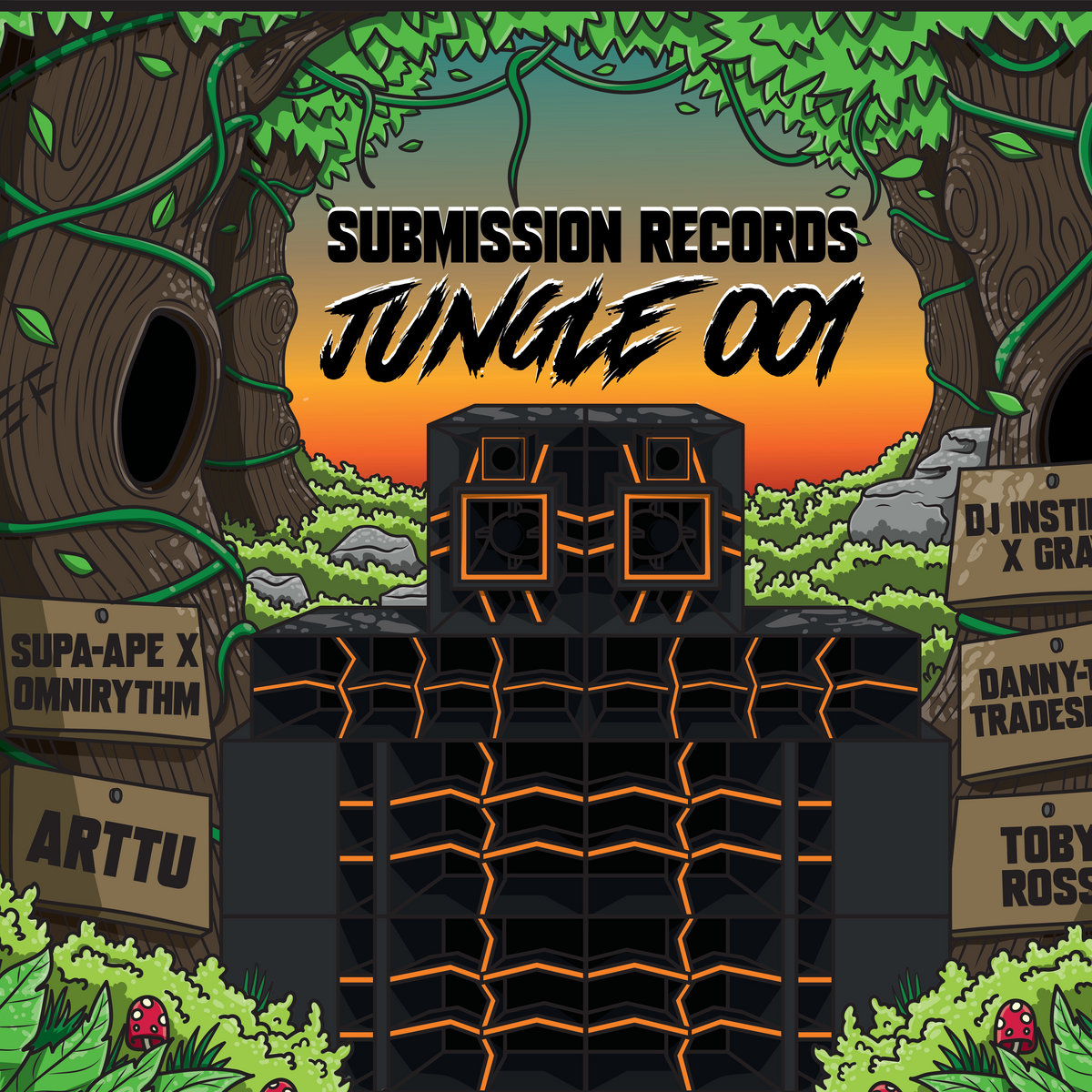 Jungle001 EP | Danny T & TradesMan//Instinct & Gray//Supa Ape & Omnirhythm//Toby Ross//Arttu ...