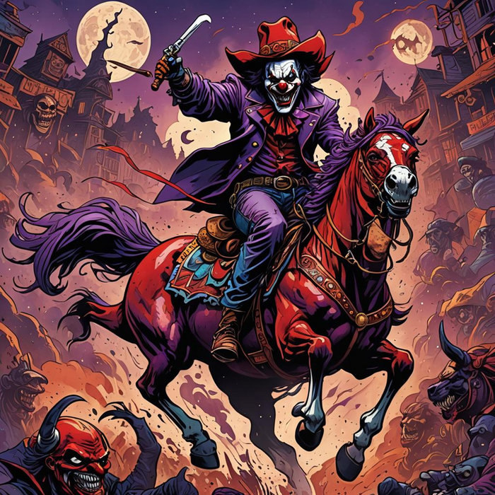Evil Clown Cowboy Ride's Again | Joker T | Synthetic Scum