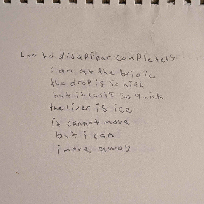 how to disappear completely | James
