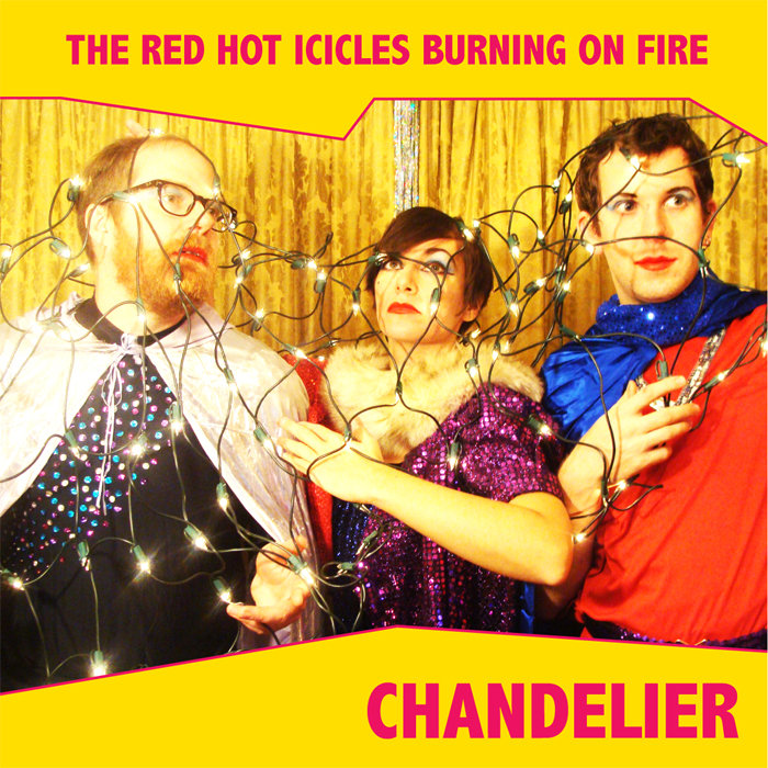 Chandelier | Red Hot Icicles Burning On Fire