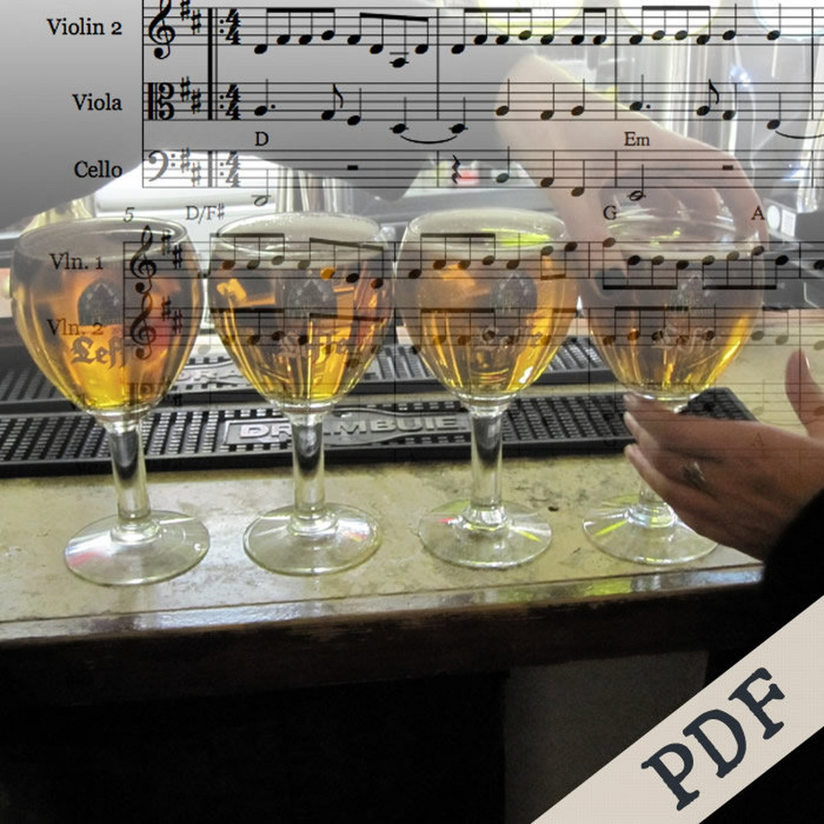 Maid Behind the Bar - fiddle tune harmony sheet music for violin, viola ...