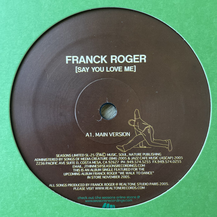 Franck Roger 'Say You Love Me' | Seasons Recordings