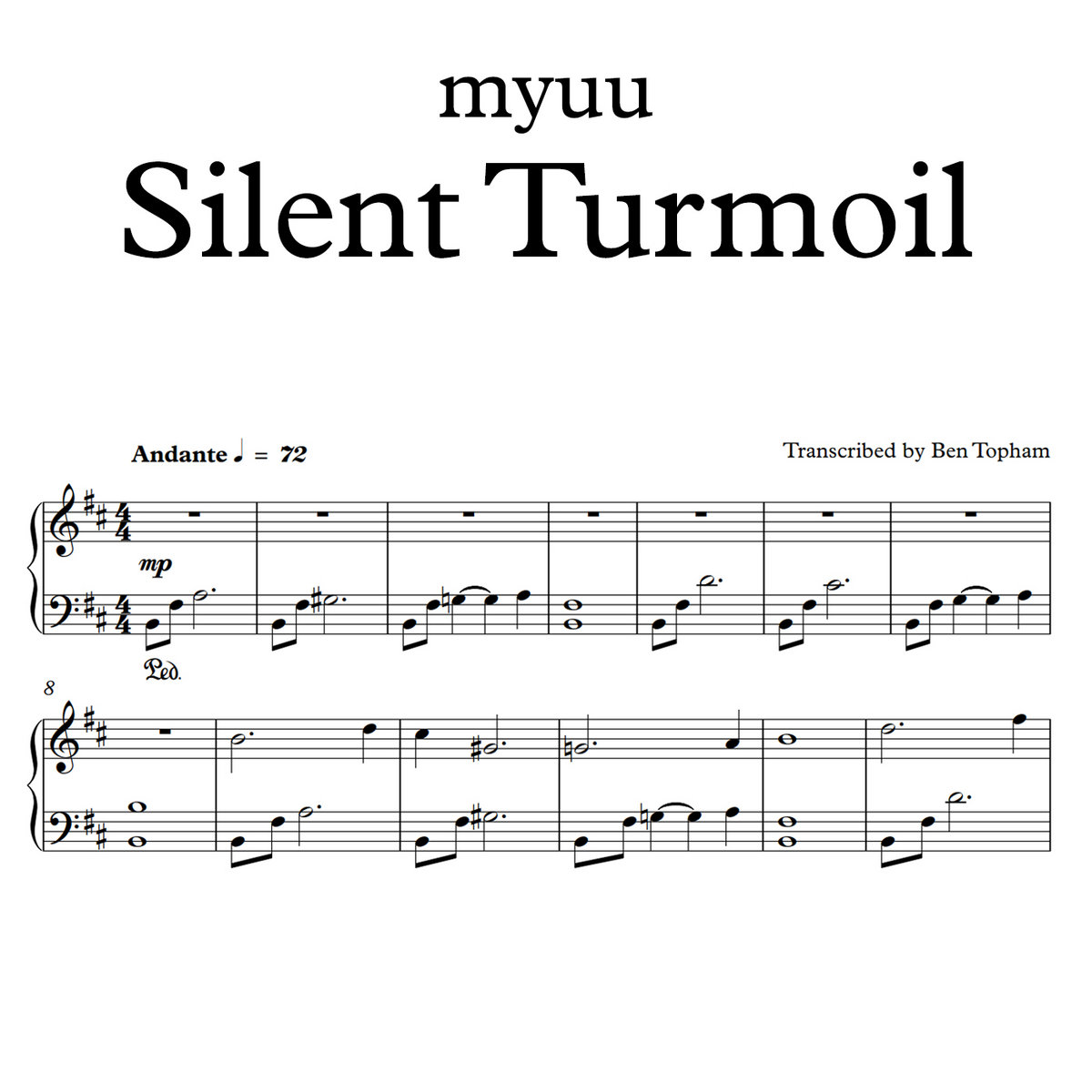 Silent Turmoil - Sheet Music | Myuu | Myuu Piano Sheet Music