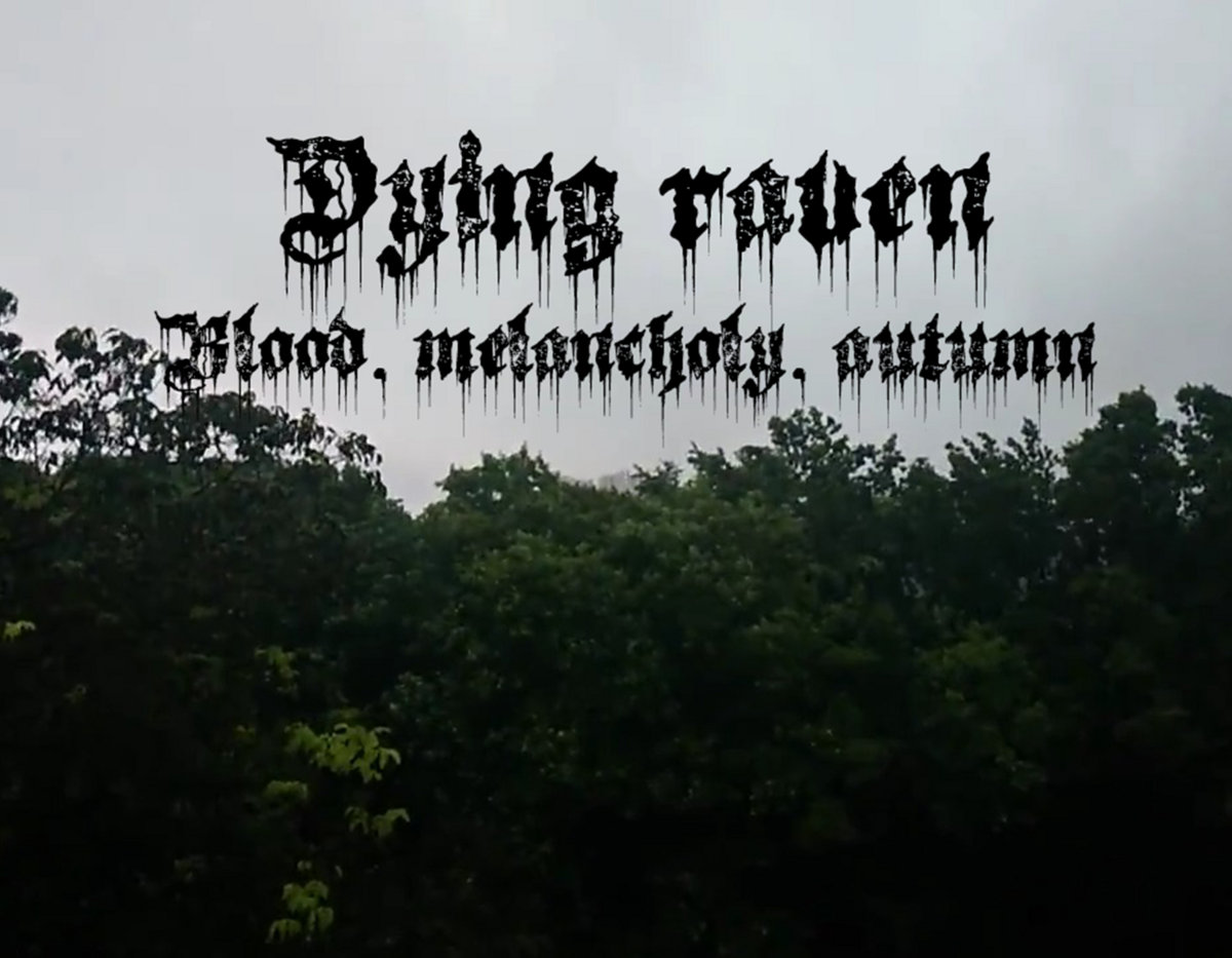 Blood, melancholy, autumn | Dying raven