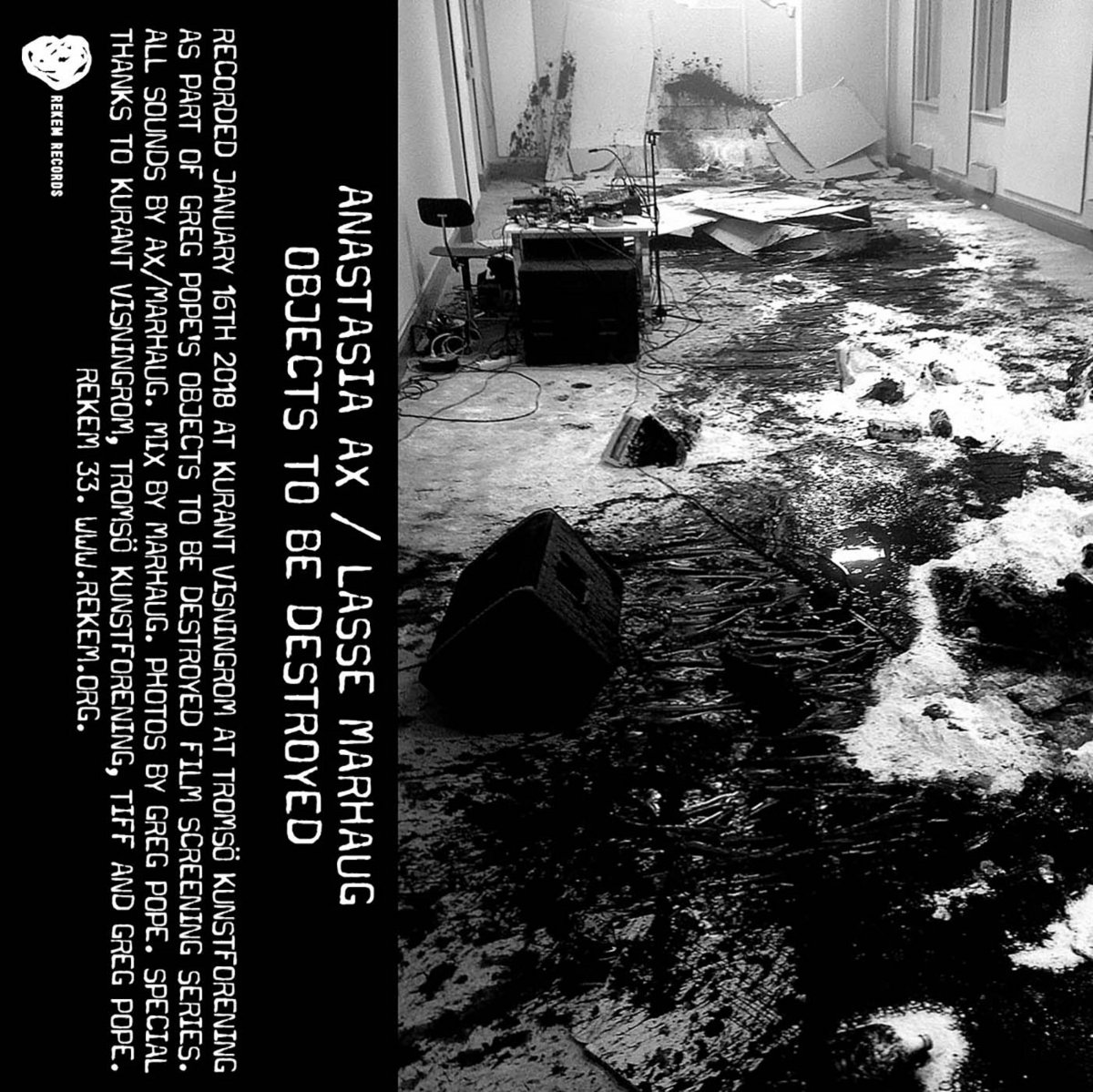 Objects To Be Destroyed (2018) | Lasse Marhaug / Anastasia Ax | Lasse ...