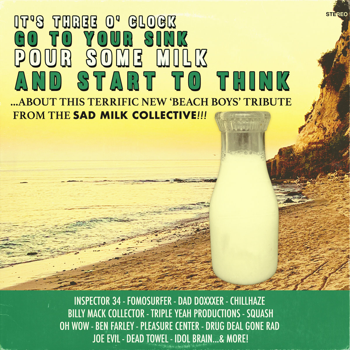 It's Three O'Clock, Go To Your Sink, Pour Some Milk, And Start To Think ...