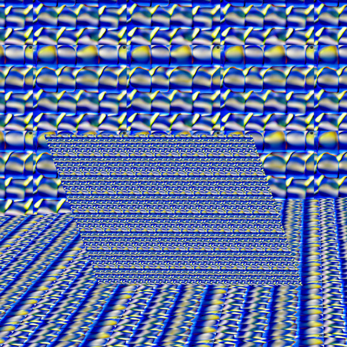 SHAPES OF VARIOUS SIZES AND COLORS FILL UP A GRID OF NOTHINGNESS ...
