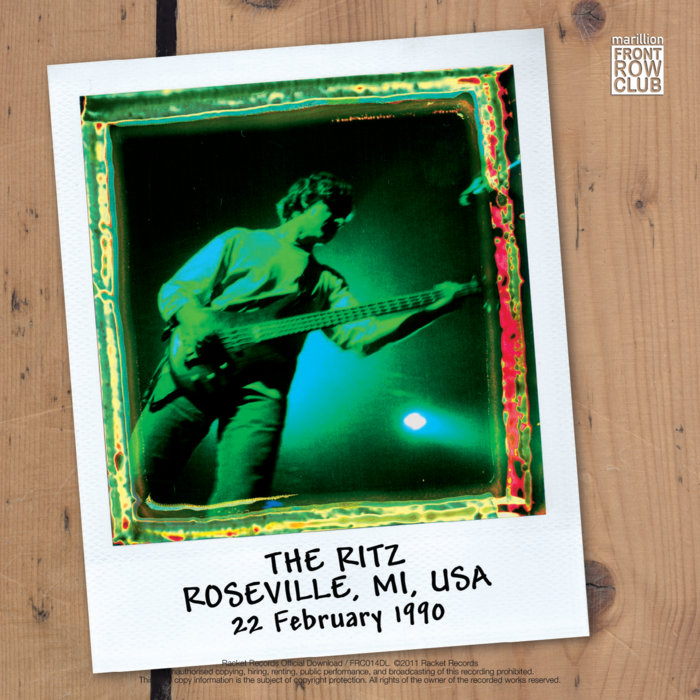 FRC-014 - The Ritz, Roseville, MI, USA - 22nd February 1990 | Marillion ...